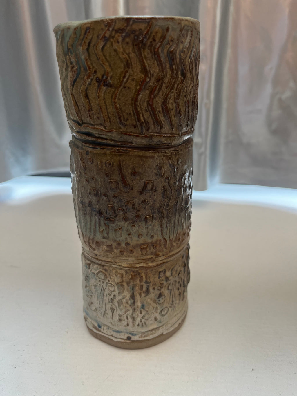 Carved tall pottery vase – Shop SWOON